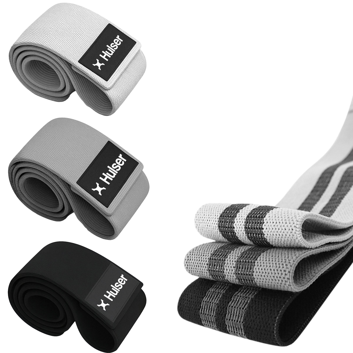 Weerstandsbanden set - 3-delig - 8 tot 32 kg - Booty bands - Hulser