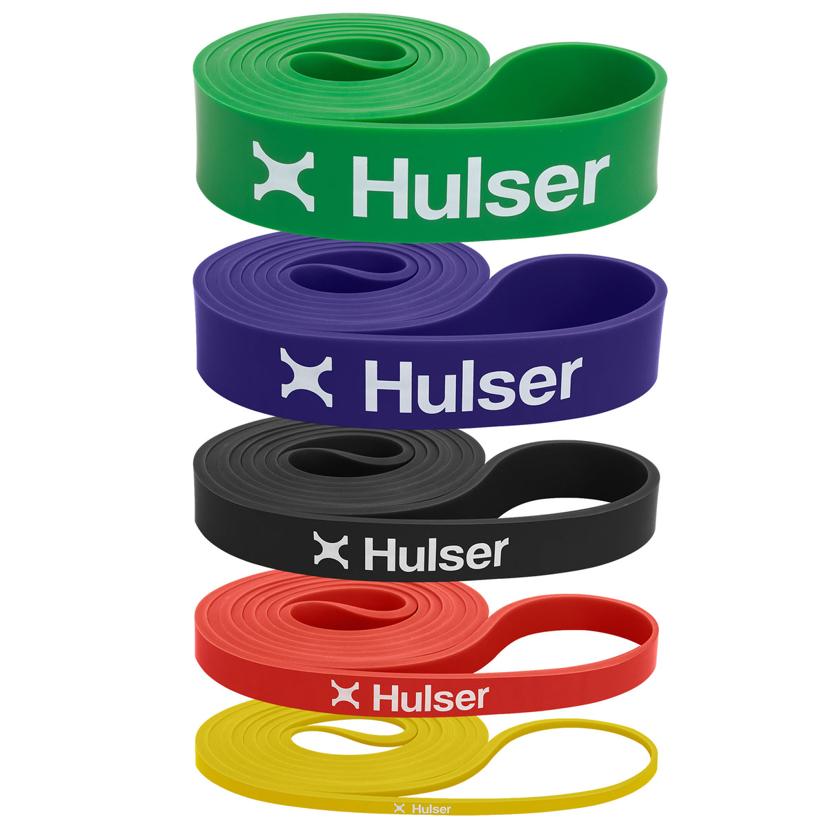 Weerstandsbanden set 104 cm - 5-delig - 2 tot 55 kg - Hulser